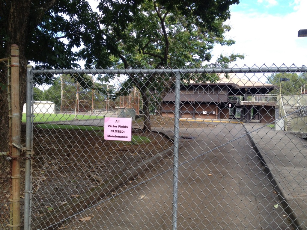 Walter Victor Baseball Fields Getting a Facelift : Big Island Now