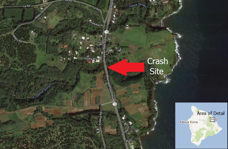 Driver Rescued From Vehicle 40 Feet Below Bridge : Big Island Now