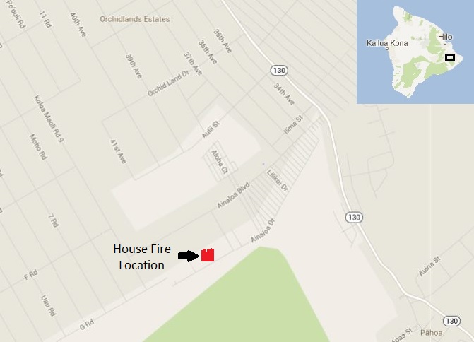 Home in Ainaloa Subdivision Damaged by Fire : Big Island Now