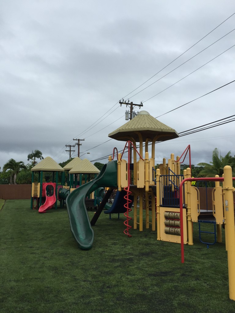 Kawananakoa Playground Reopens with New Turf : Big Island Now
