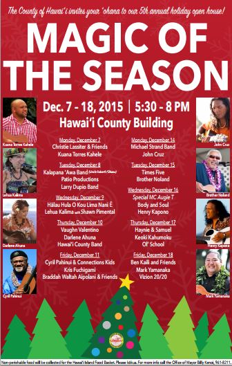 County Celebrates the Season with Hilo, Kona Events : Big Island Now