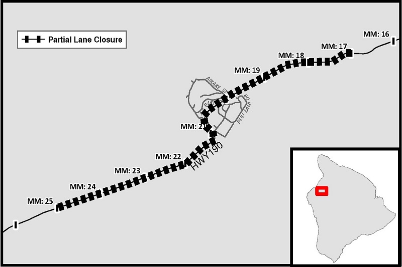 Transmission Line Work to Cause Lane Closure : Big Island Now