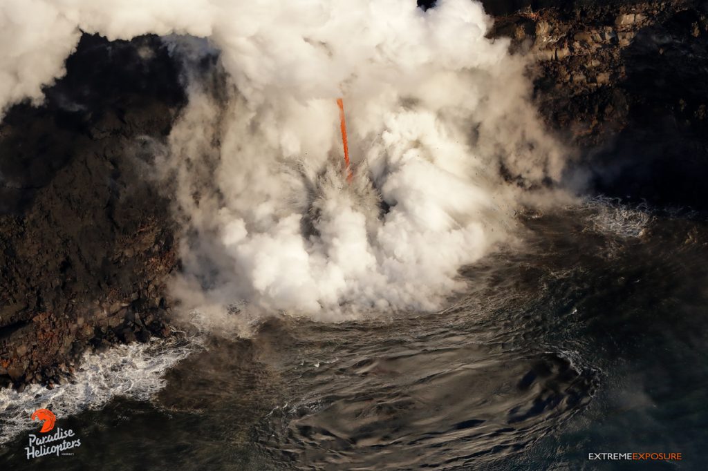 Volcano Overflight: Cracked Cliff Remains Dangerously Unstable : Big ...