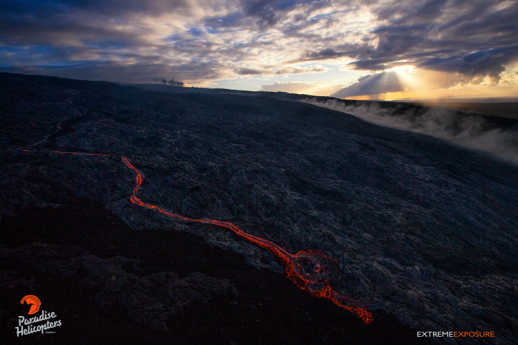 Volcano Overflight: Pele Flows Downhill : Big Island Now
