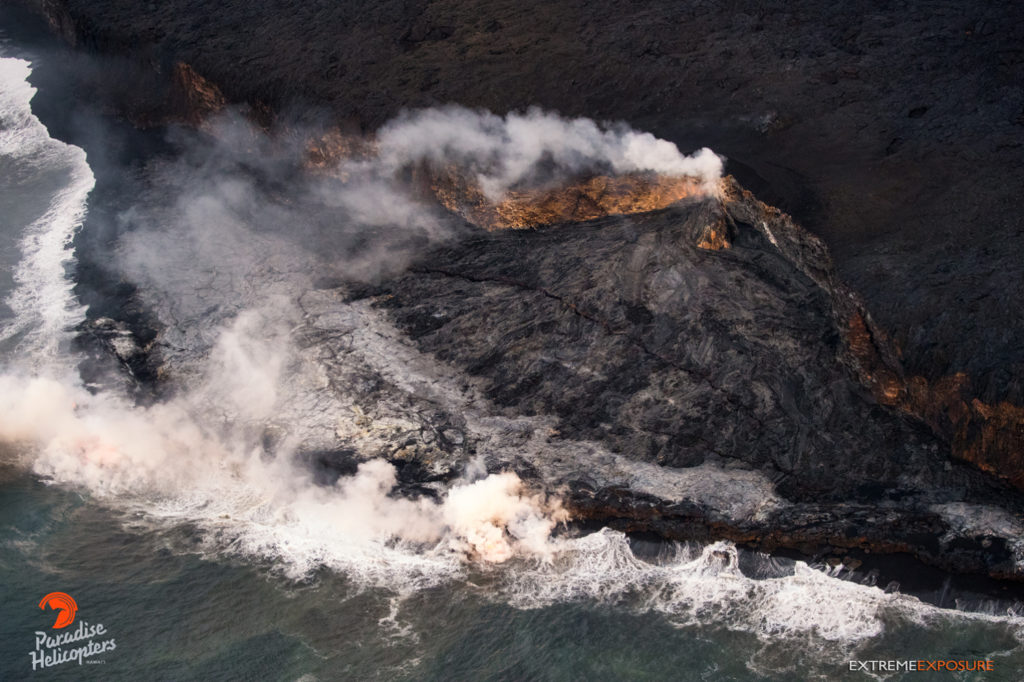 Kīlauea Volcano Overflight: Lava Delta Still Intact… for Now : Big ...
