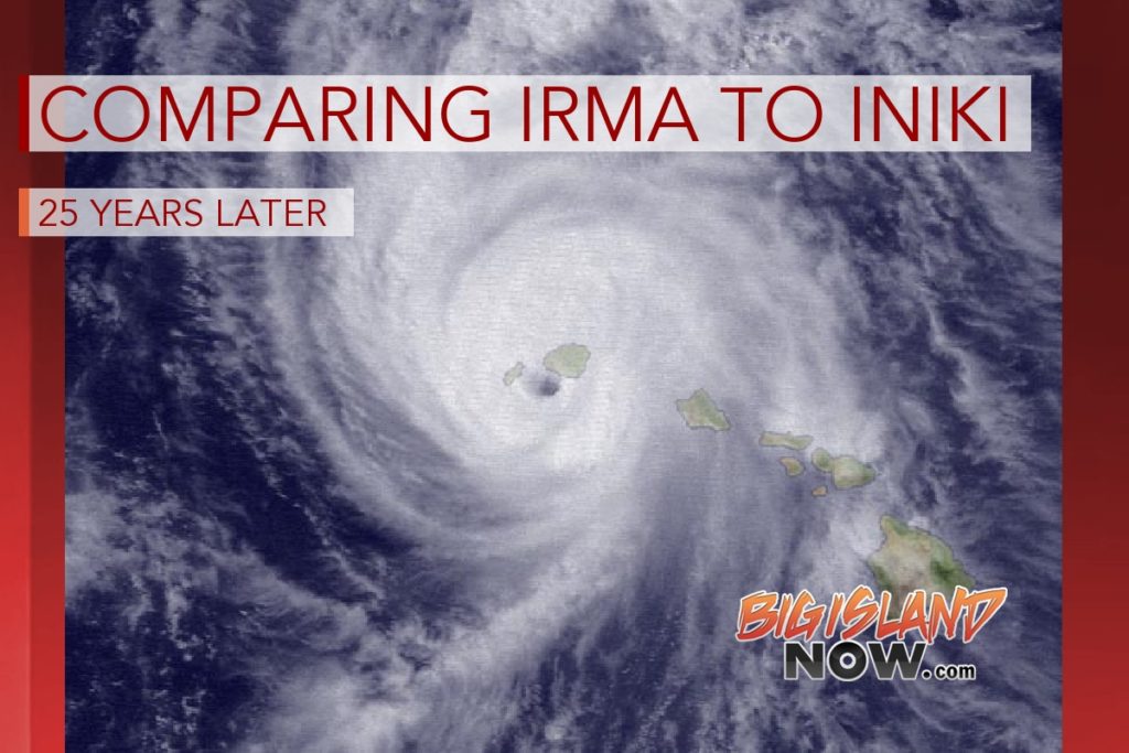 25th Anniversary of Iniki: How Hurricane Irma Compares : Big Island Now