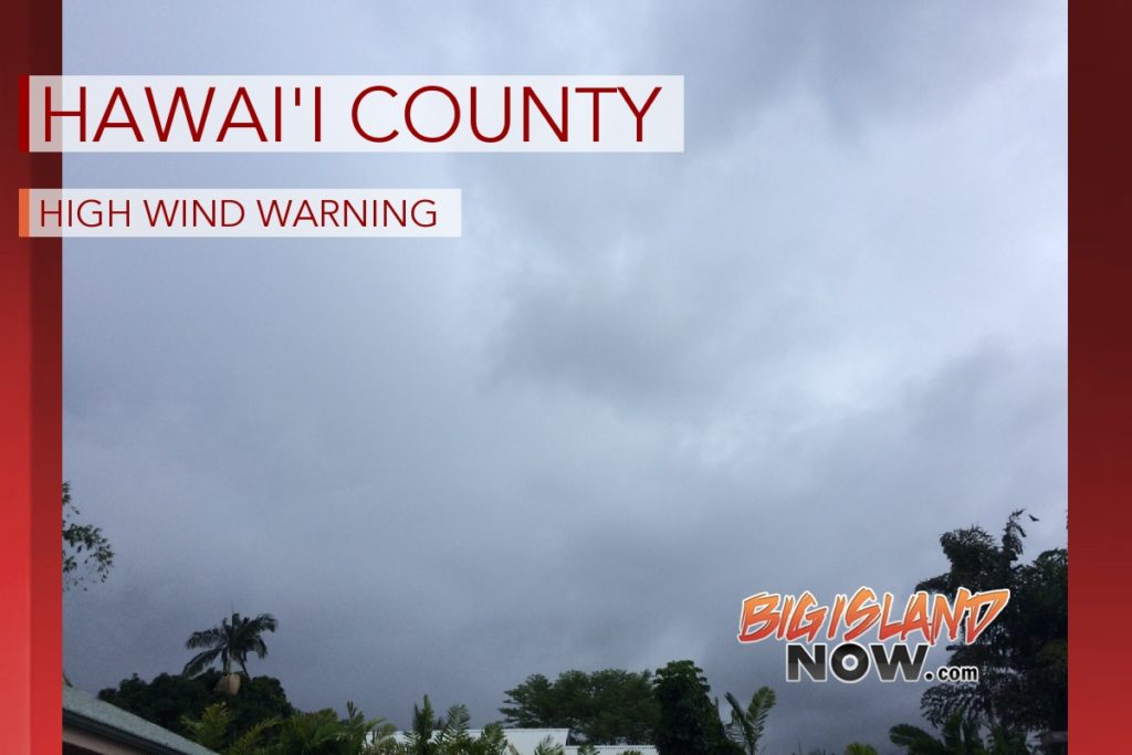 High Wind Watch for Big Island Summits : Big Island Now