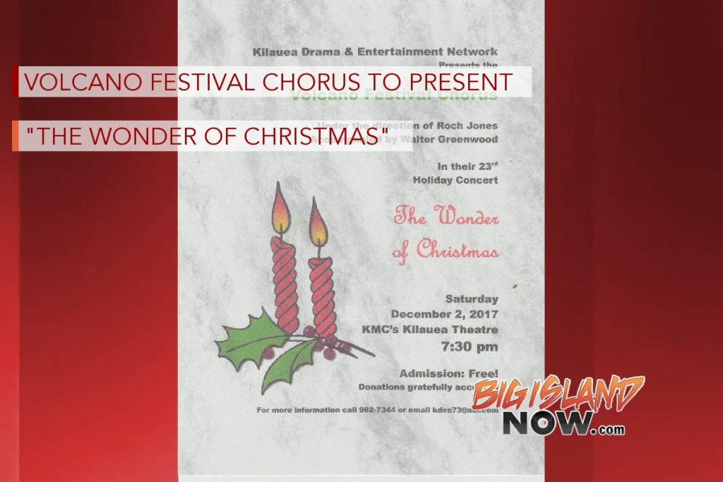 Volcano Festival Chorus to Present Annual Christmas Concert : Big ...