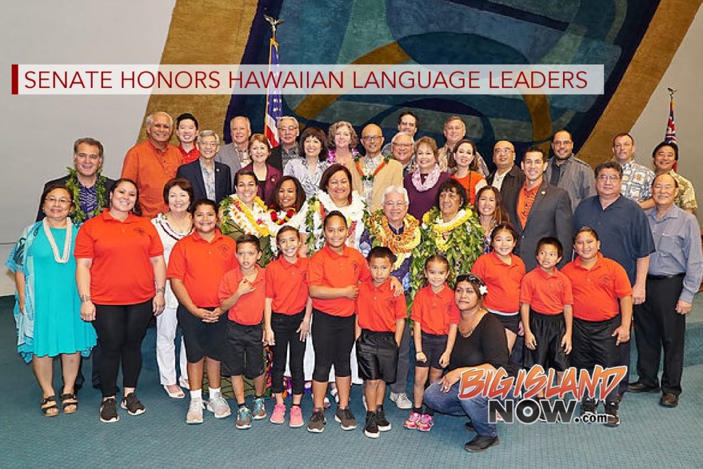 Senate Honors Hawaiian Language Leaders : Big Island Now