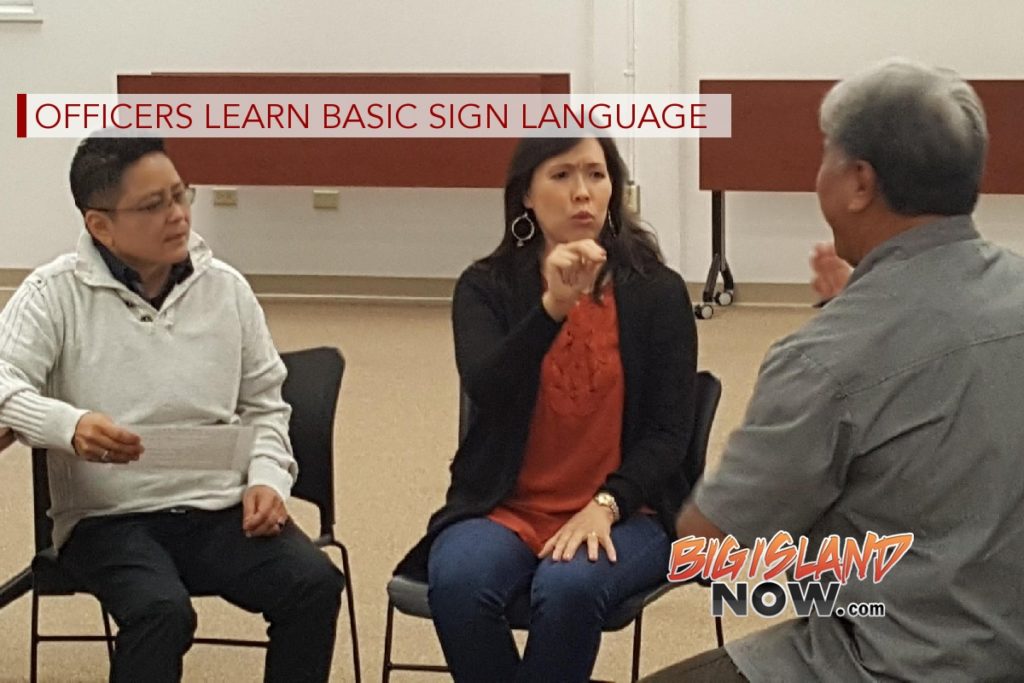Officers Learn Basic Sign Language : Big Island Now