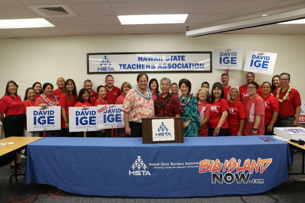 HSTA Recommends Governor Ige for Second Term : Big Island Now