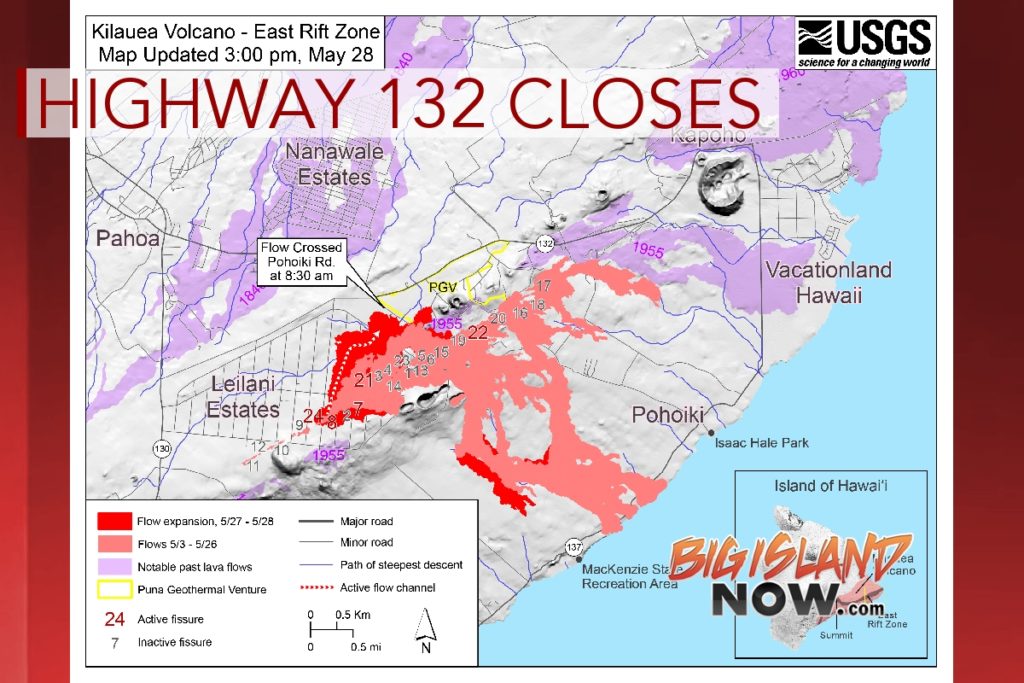 PHOTO UPDATE: Highway 132 Closes From Lava Tree State Park to Four ...