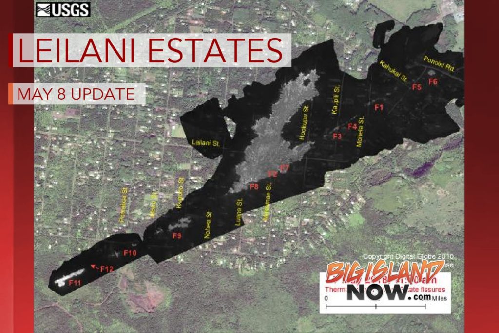 Leilani Estates Update, May 8, 7 PM: New Vents Continue to Release ...