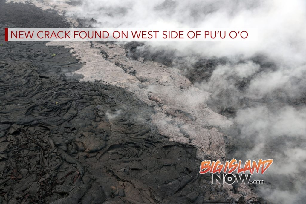 New Crack Found on West Side of Pu‘u O‘o : Big Island Now