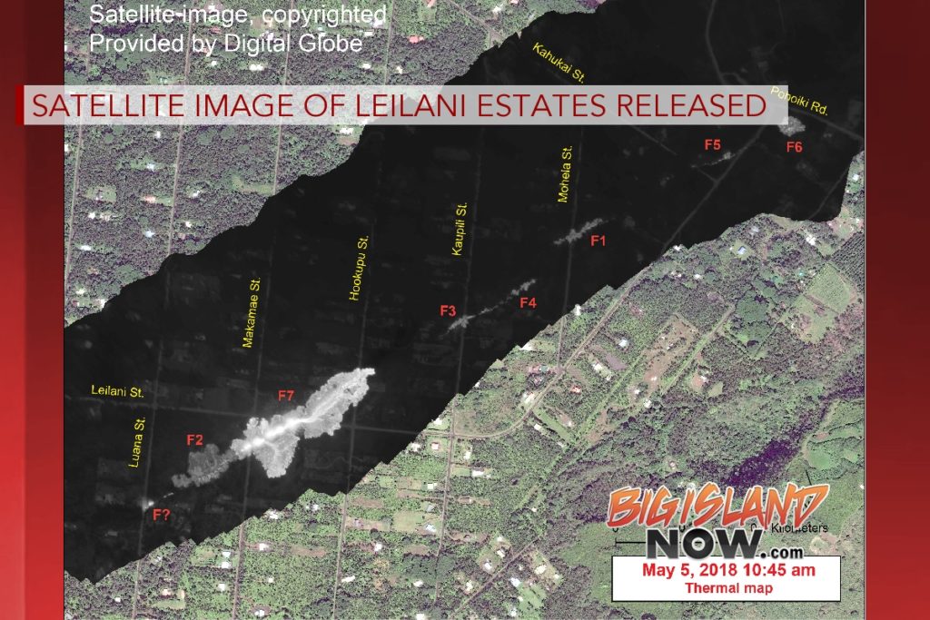 Satellite Image of Leilani Estates Released : Big Island Now