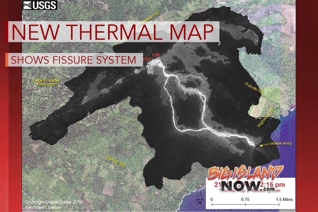 New Thermal Map Shows Fissure System : Big Island Now