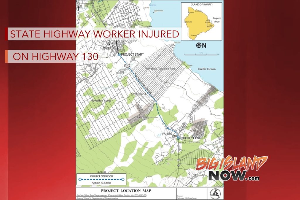 State Highway Worker Injured on Highway 130 : Big Island Now