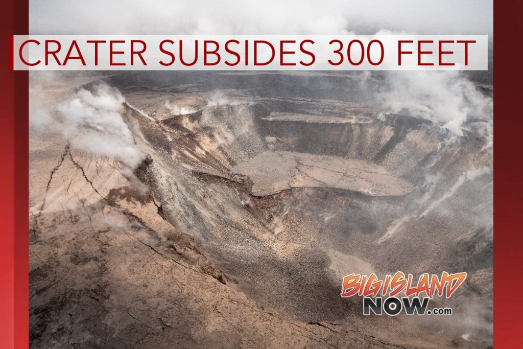 Photos & Video of East Rift Zone, Crater Subsides : Big Island Now