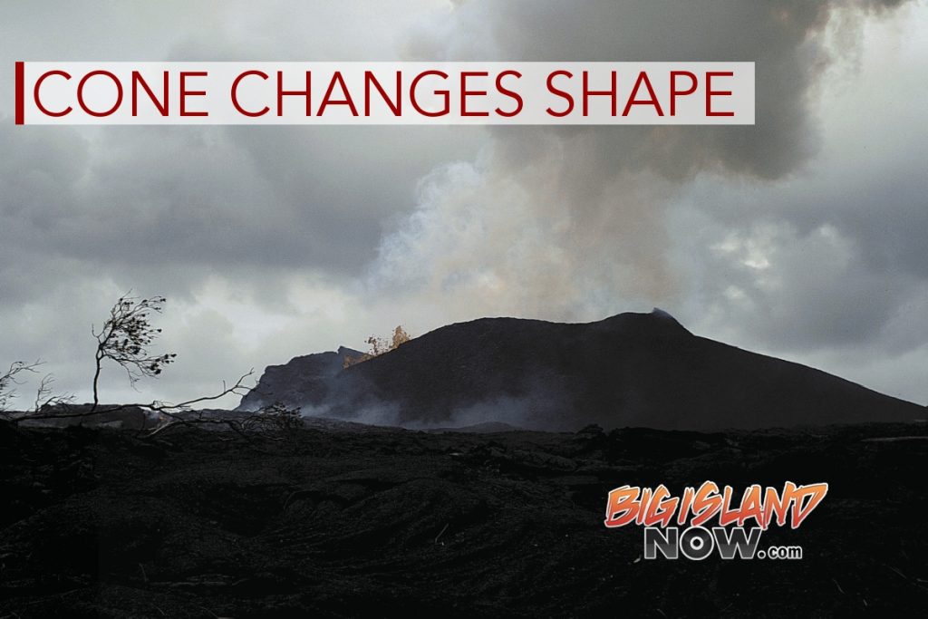 Fissure 8 Tephra Cone Changes Shape Through Time : Big Island Now