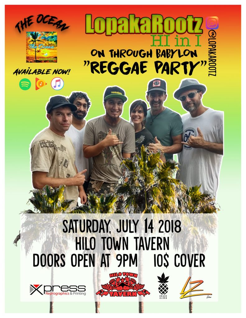 ‘Reggae Party’ at Hilo Town Tavern : Big Island Now