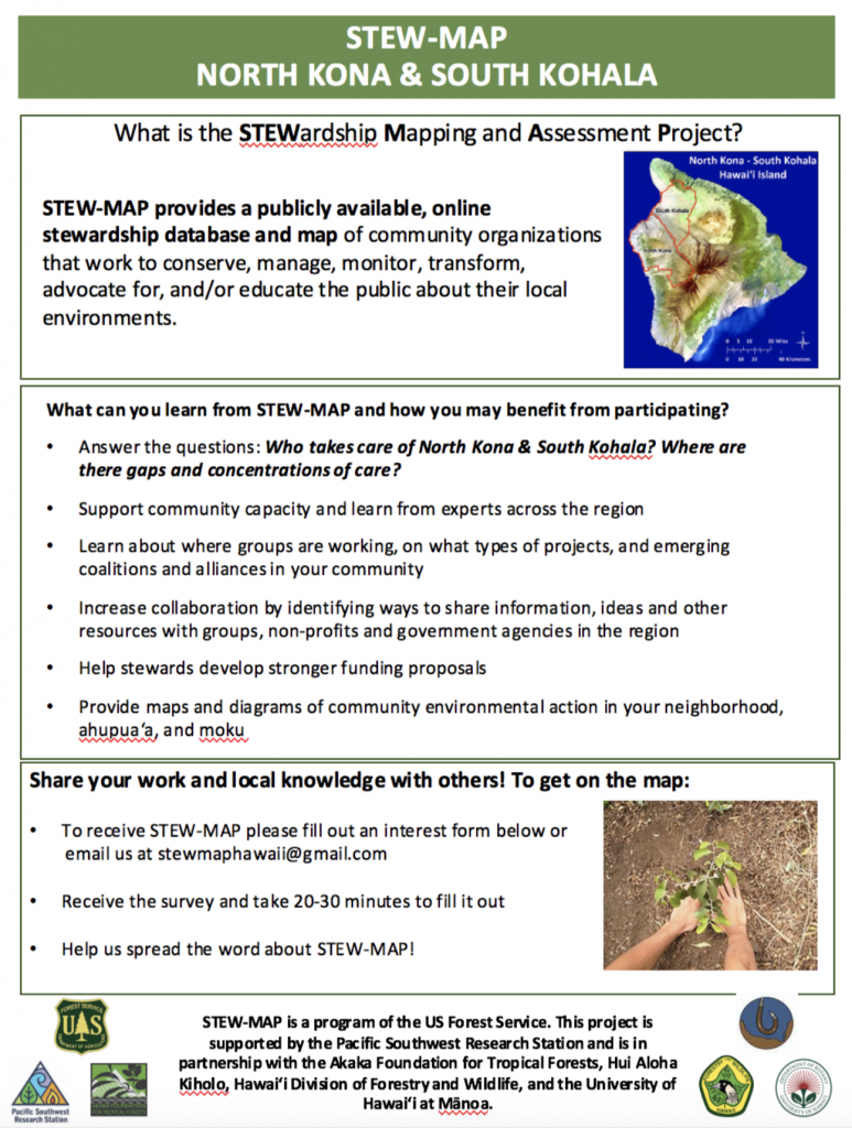 Stewardship Project to Compile Database, Map of Community Organizations ...