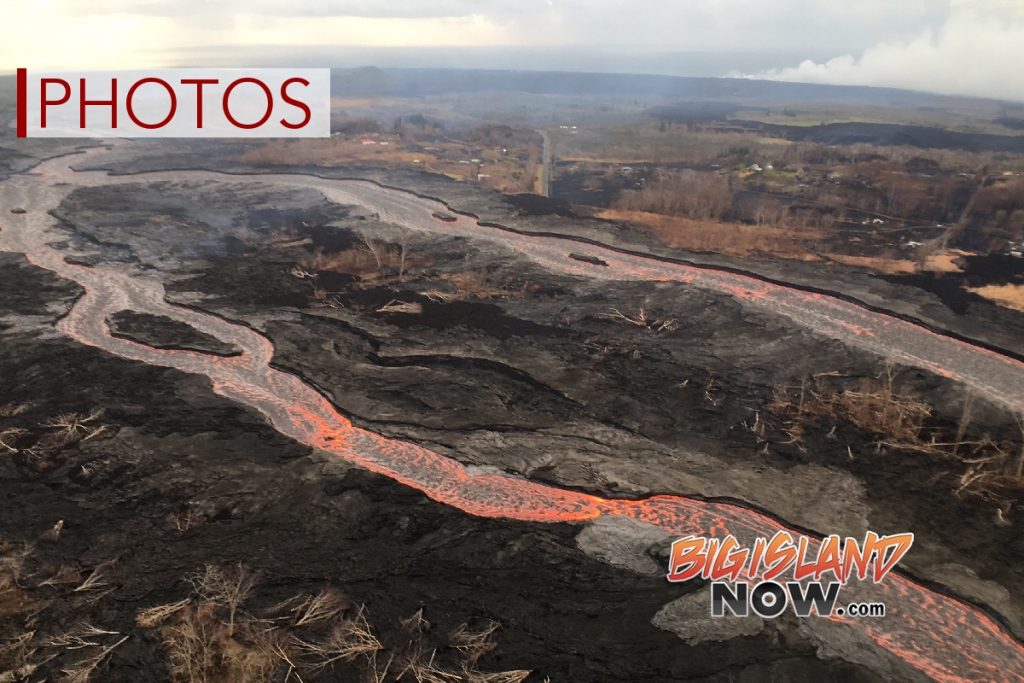 PHOTOS: Perched Channel, Ocean Entry : Big Island Now