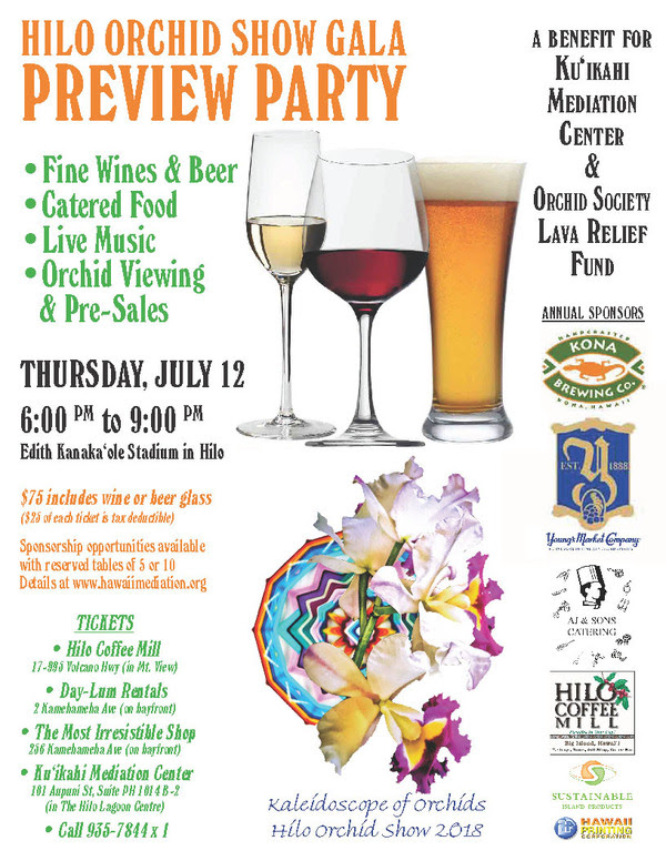 Hilo Orchid Show Gala Preview Party : Big Island Now