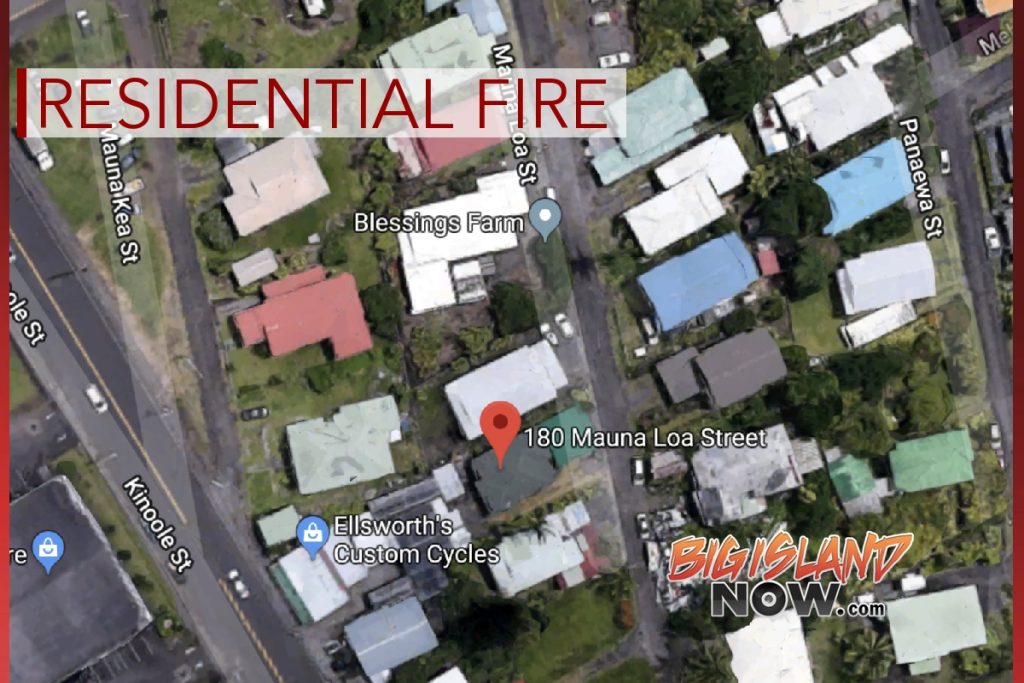 HFD Responds to Residential Fire in Hilo : Big Island Now
