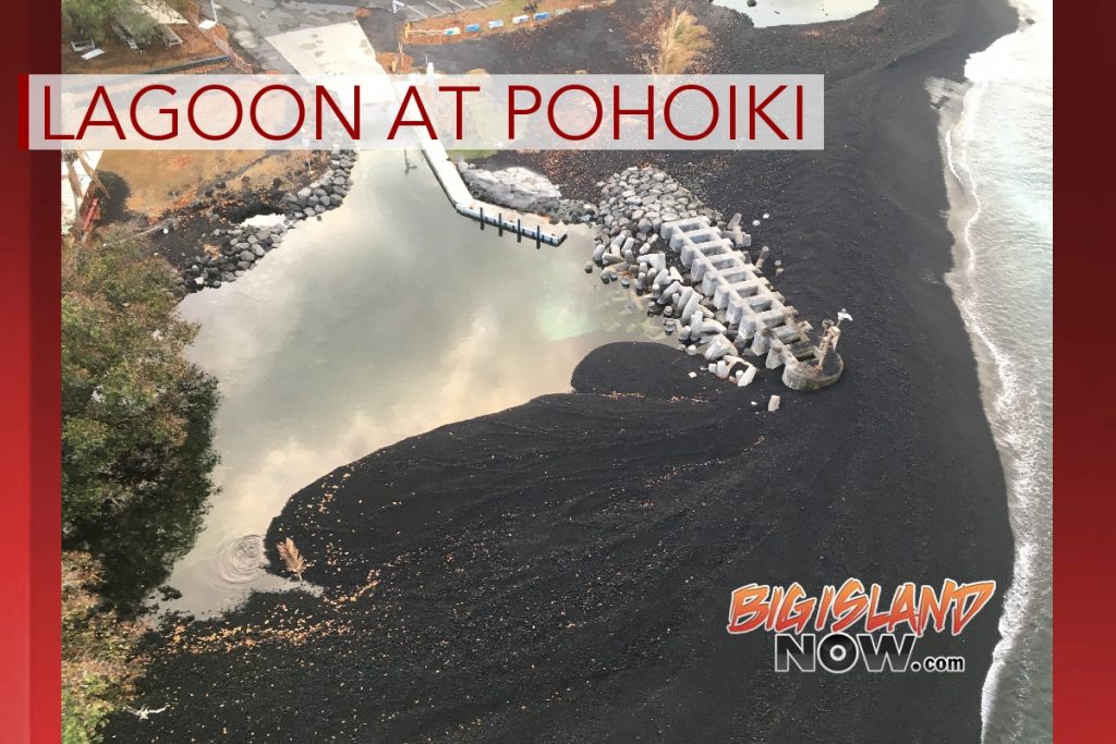 Lagoon Created at Pohoiki, New Map of Lava Flow : Big Island Now