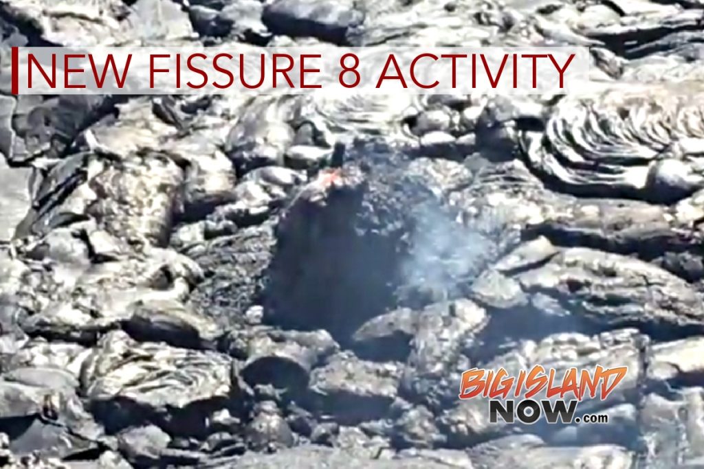 VIDEO: Small Flows Observed Within Fissure 8 Cone : Big Island Now