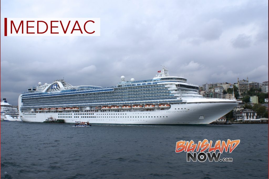 VIDEO: Medevac of Cruise Ship Passenger Near Hawai‘i : Big Island Now