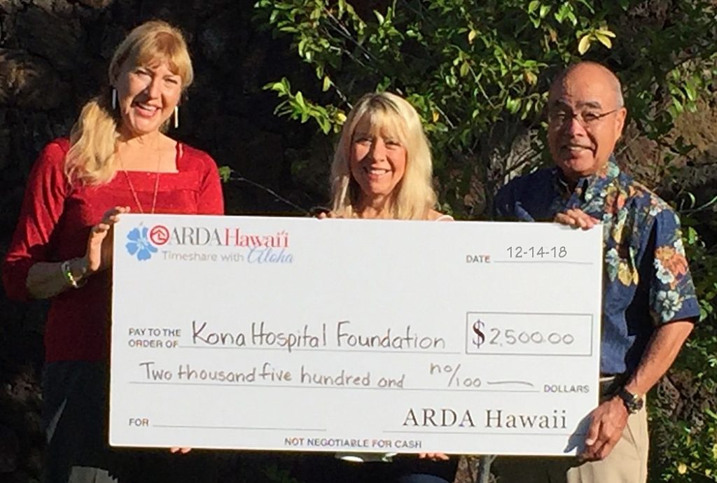 ARDA Hawai‘i Donates $2,500 to Kona Hospital Foundation : Big Island Now