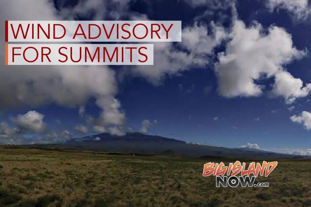 Wind Advisory Forecast for Big Island : Big Island Now