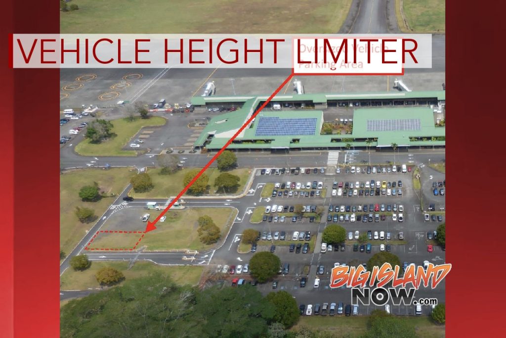 HDOT Installing Vehicle Height Limiter at Hilo Airport Parking Lot ...