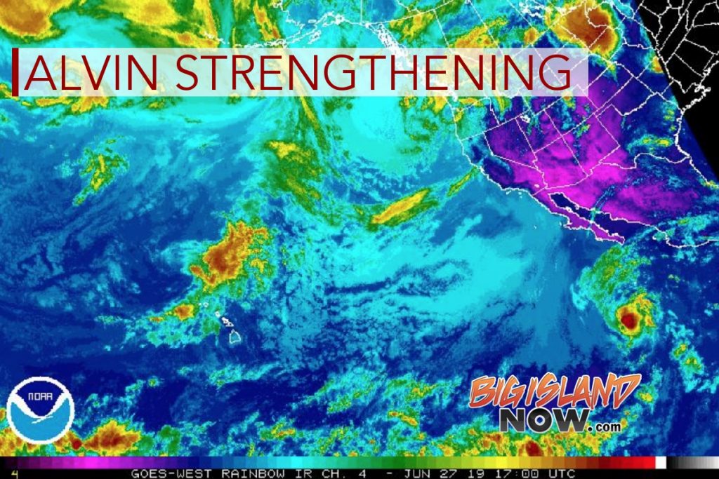 UPDATE: Alvin Becomes First Hurricane of Season : Big Island Now