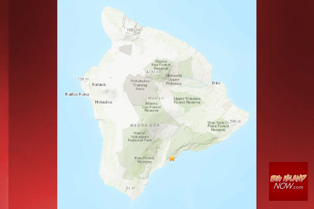 Small Quake Rumbles Near Pahala : Big Island Now