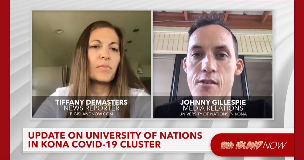 Watch: University of Nations Kona Provides Update on COVID-19 Cluster on Campus : Big Island Now