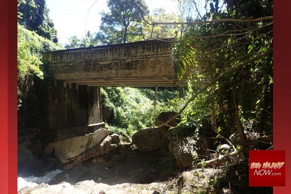 Plans to Repair Ka‘ahakini Stream Bridge Unknown : Big Island Now