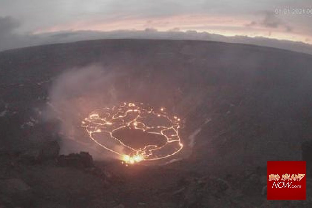 Lava Lake Depth Now Exceeds 600 Feet : Big Island Now