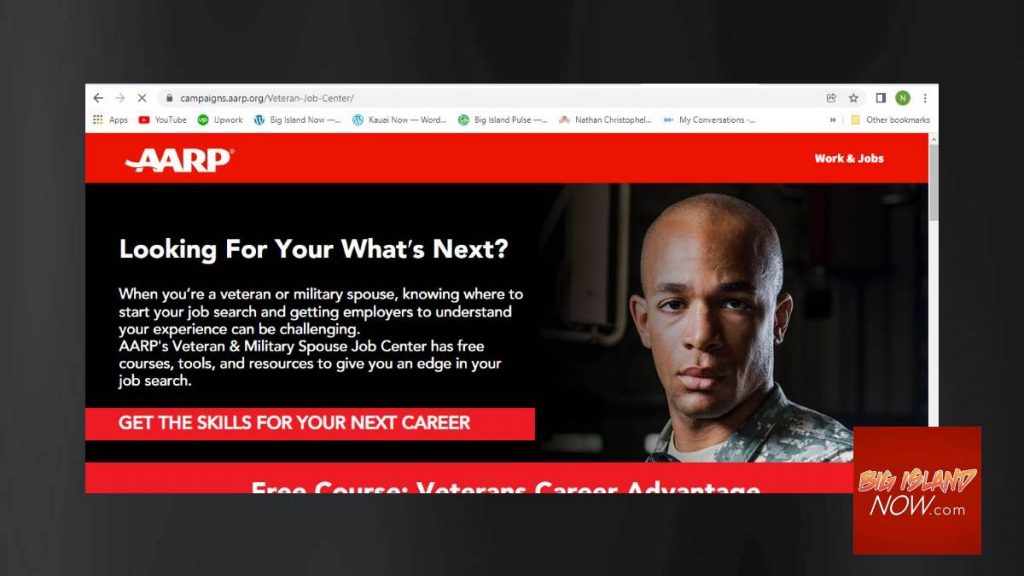AARP Launches Digital Job Center for Hawai’i Veterans : Big Island Now