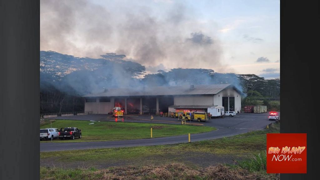 Video: Fire at Hilo Transfer Station Not Suspicious : Big Island Now