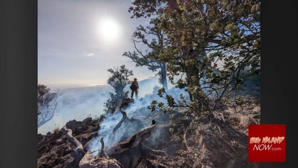 Lightning strike ignites brush fire within Hawaiʻi Volcanoes National ...