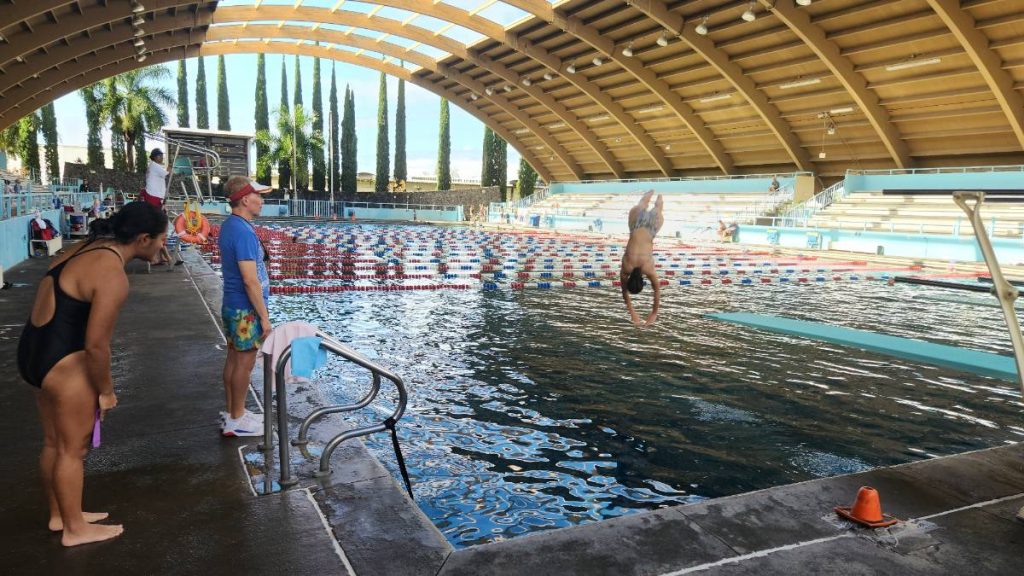 Hilo swimming pool gets new springboard : Big Island Now