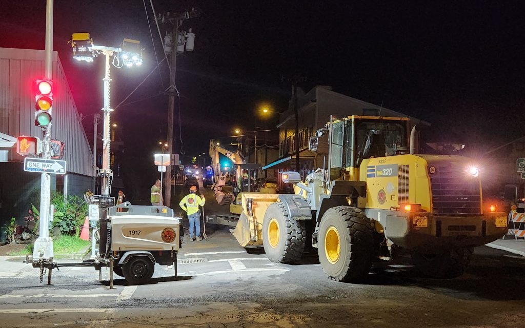 Kīlauea Avenue/Keawe Street rehab project in Hilo nearly 50% complete ...