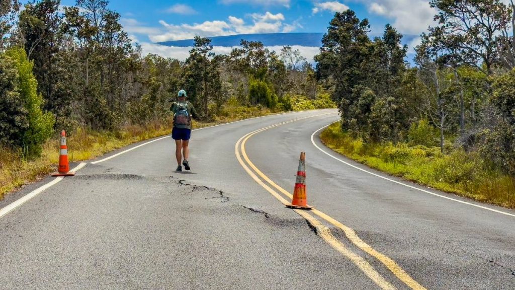 Chain of Craters Road reopens to vehicles after earthquakes crack ...