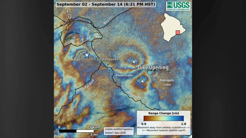 Kīlauea alert level raised as magma intrusion in middle East Rift Zone ...