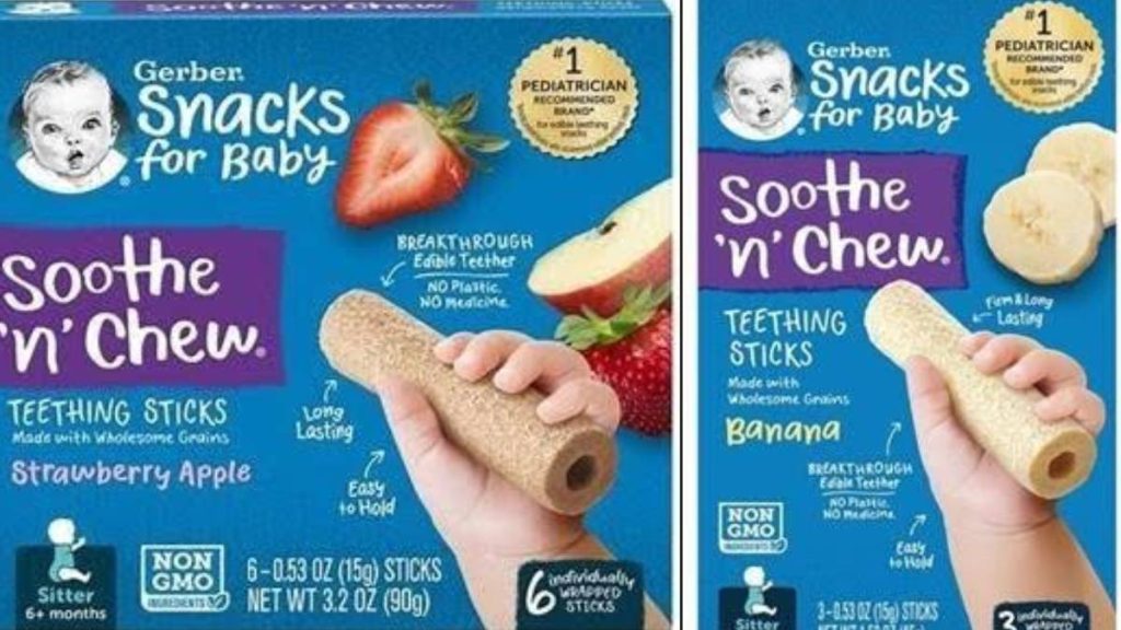 Gerber recalls and discontinues teething stick products due to choking ...