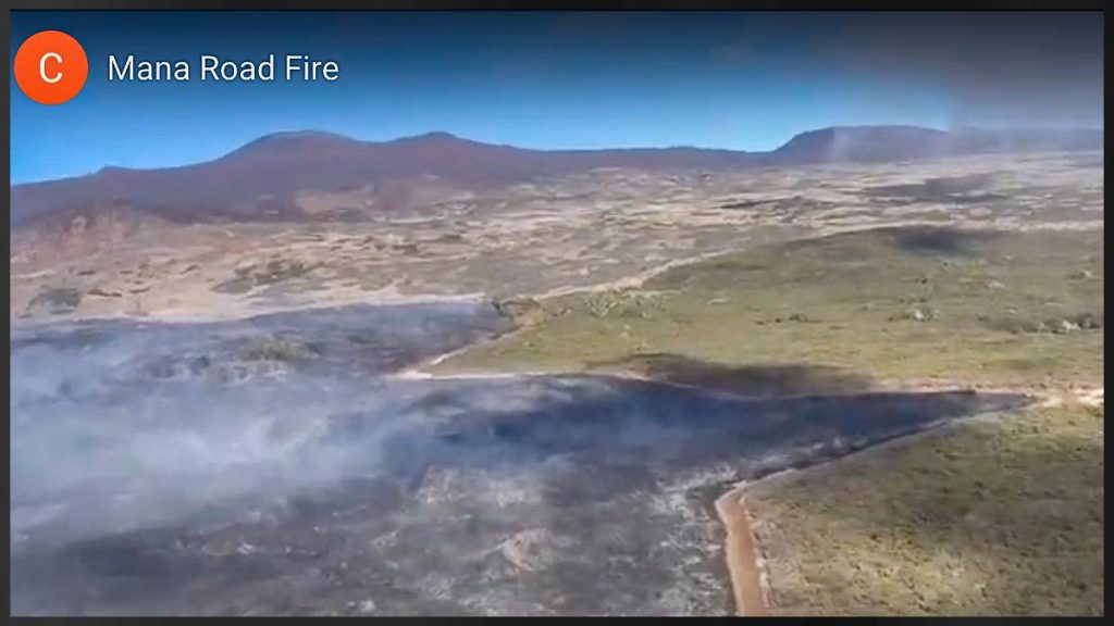 Update: Mana Road fire 60% contained, firebreaks cut completely around ...
