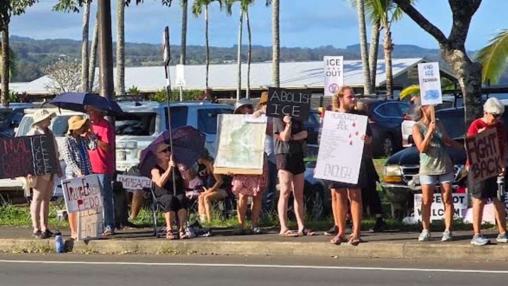 Hundreds rally in Hilo to protest fatal ICE shooting in Minneapolis ...